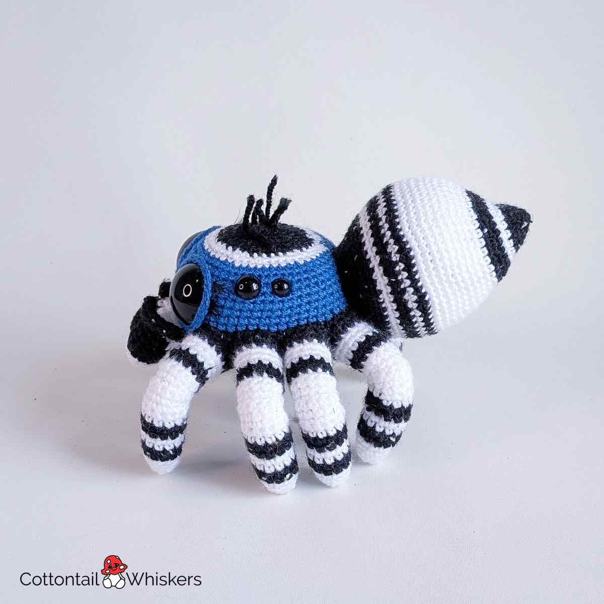 Big Cute Amigurumi Baby Jumping Spider Crochet Pattern