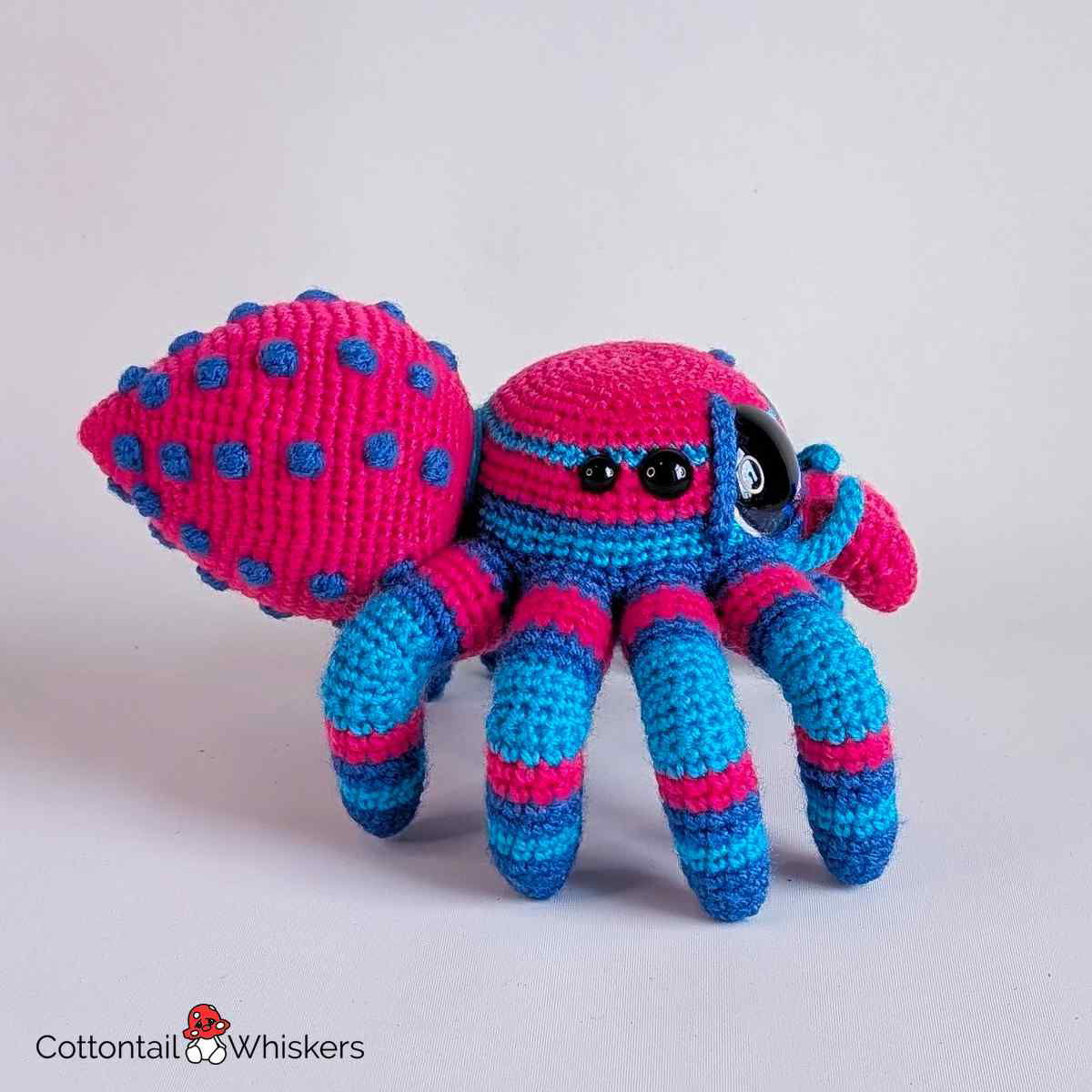 Big Cute Amigurumi Baby Jumping Spider Crochet Pattern