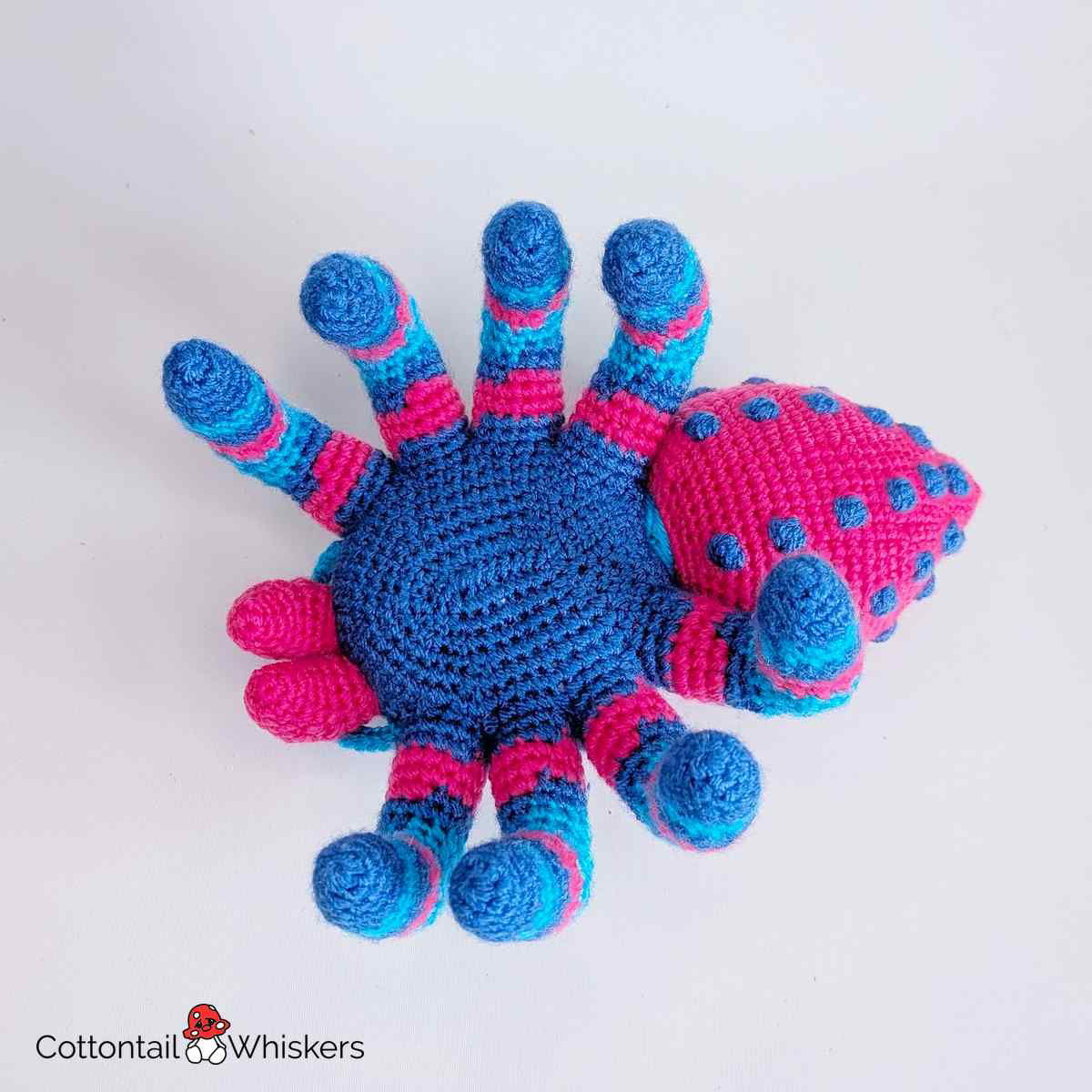 Big Cute Amigurumi Baby Jumping Spider Crochet Pattern