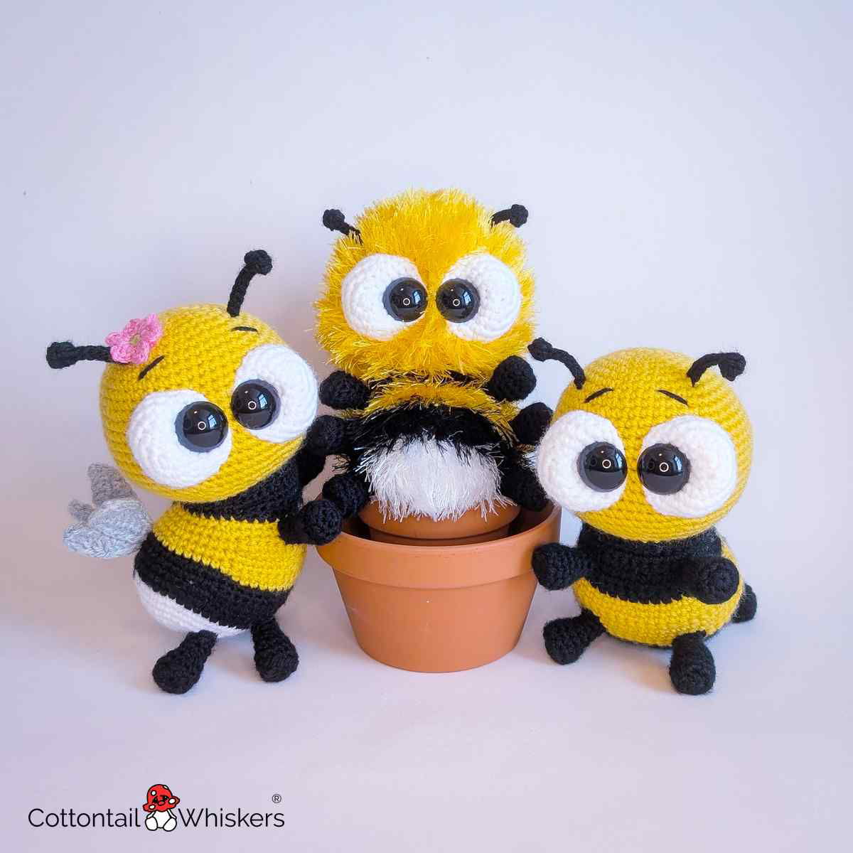 Amigurumi Crochet Bee Pattern Amigurumi Bees Pattern: Bumble & Queen