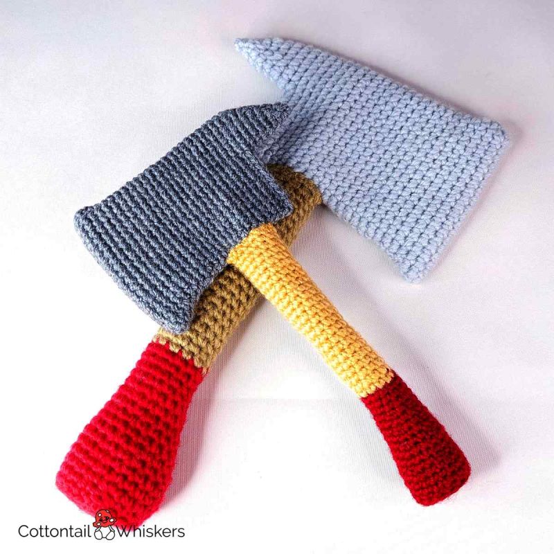 Amigurumi Crochet Axe Pattern Woodsmans Chopper Tool