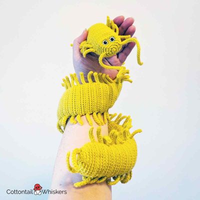Huge Amigurumi Giant Centipede Crochet Pattern Craft Project