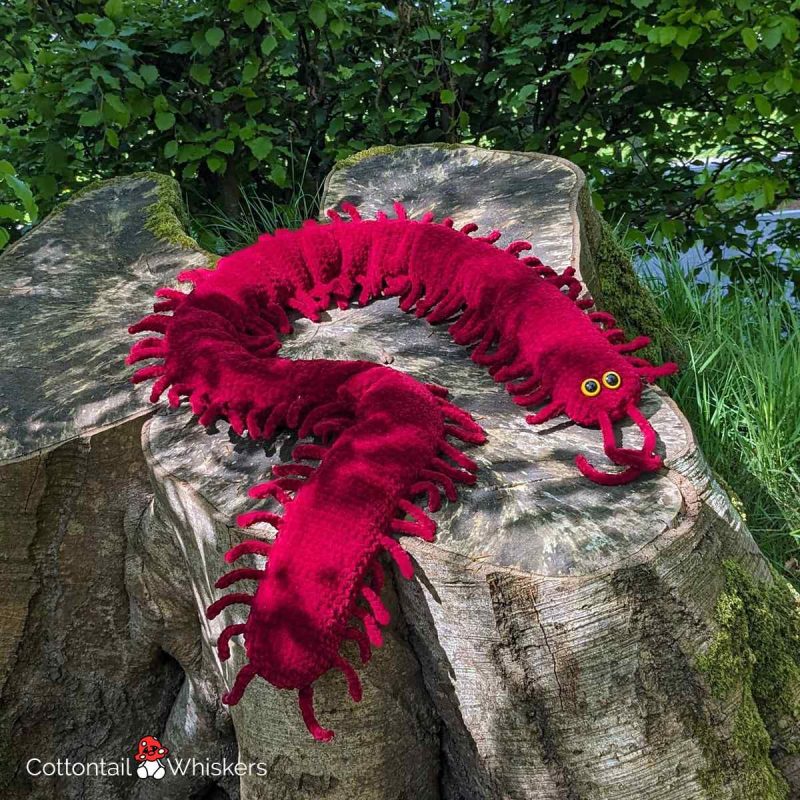 Huge Amigurumi Giant Centipede Crochet Pattern Craft Project