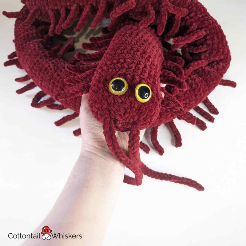 Huge Amigurumi Giant Centipede Crochet Pattern Craft Project