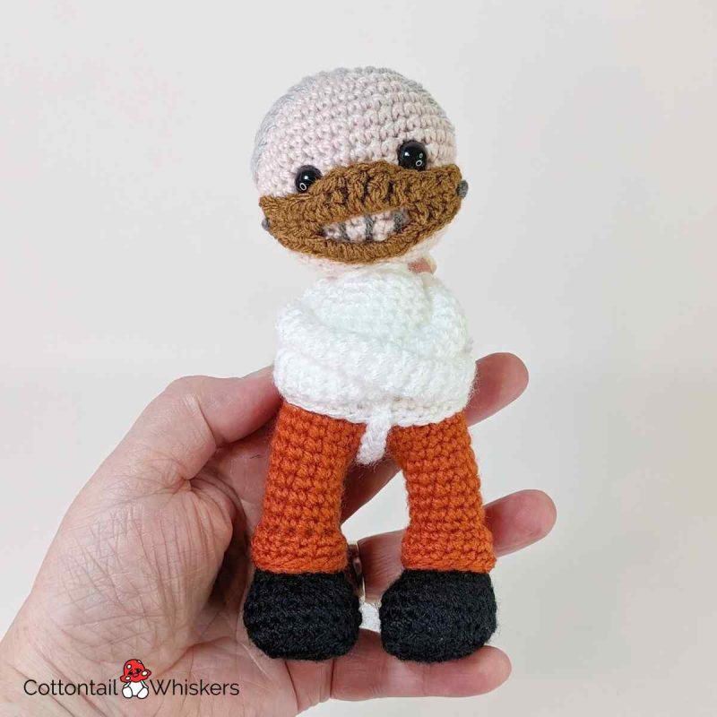 Amigurumi Halloween Hannibal Lecter Doll Crochet Pattern