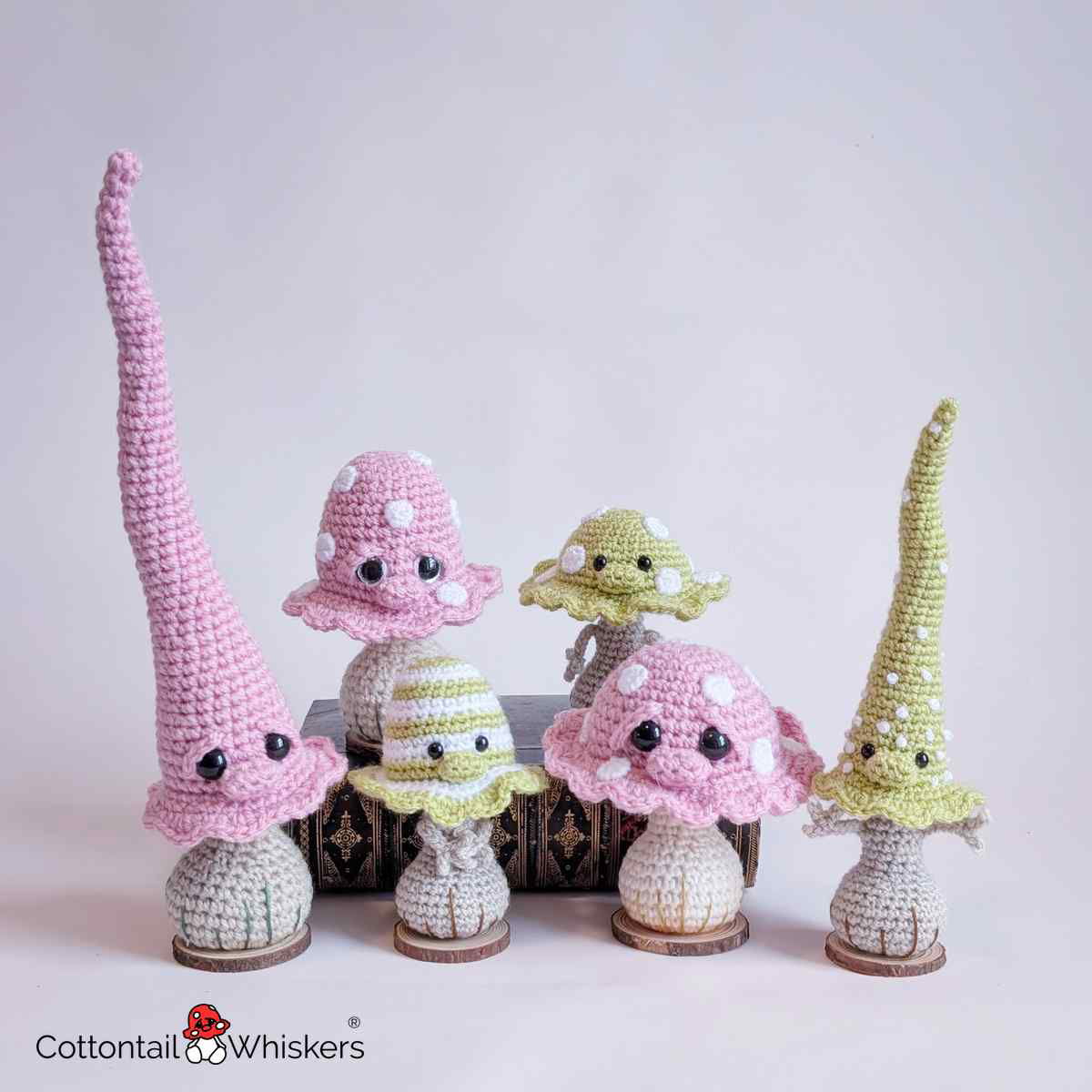 Amigurumi Miniature Mushroom Crochet Patterns Toadstools