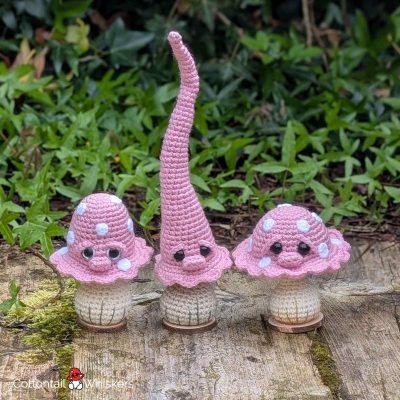 Amigurumi Miniature Mushroom Crochet Patterns Toadstools