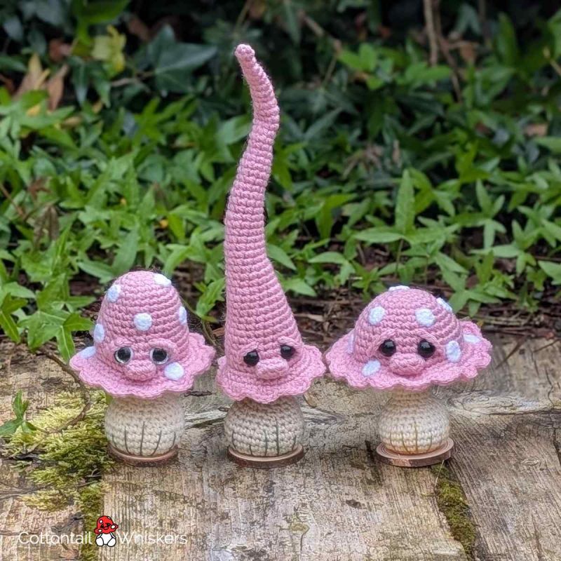 Amigurumi Miniature Mushroom Crochet Patterns Toadstools
