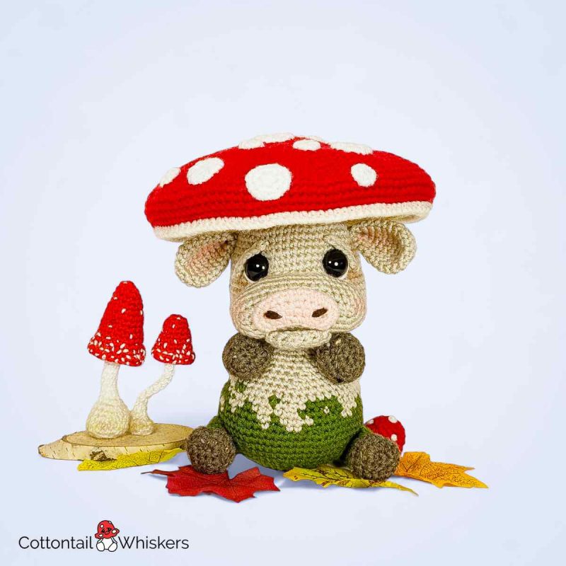 Magic Amigurumi Mooshroom Crochet Cow Pattern Craft Project