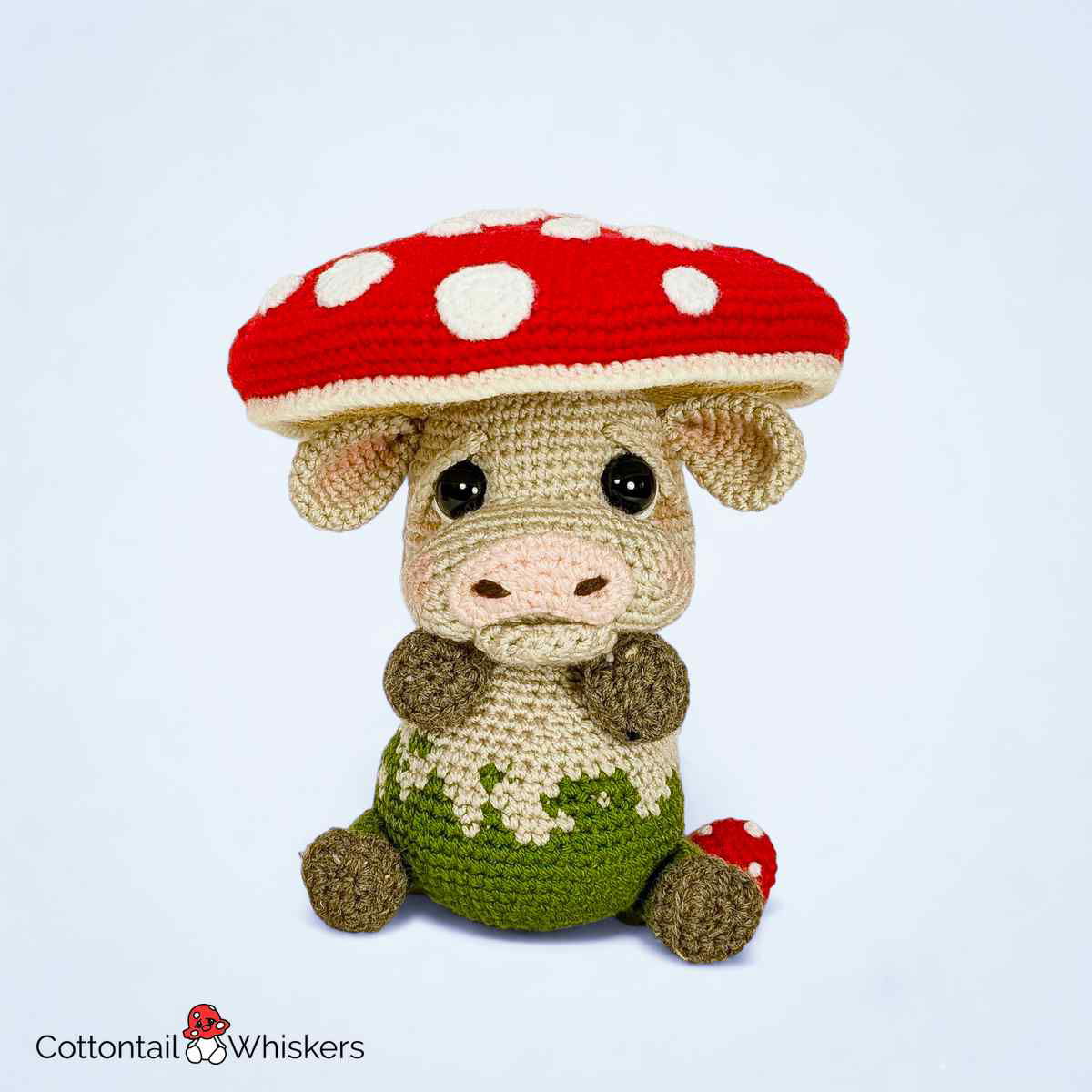 Magic Amigurumi Mooshroom Crochet Cow Pattern Craft Project