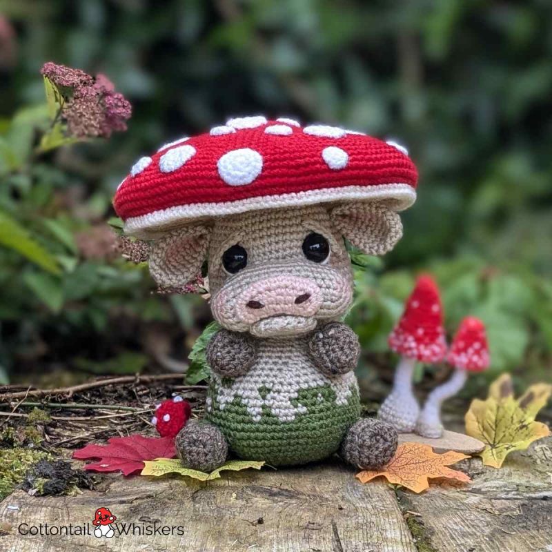 Magic Amigurumi Mooshroom Crochet Cow Pattern Craft Project
