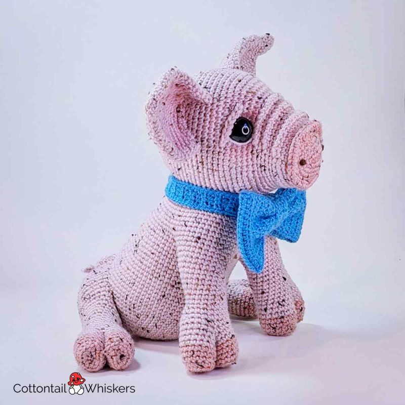 Adorable Amigurumi Pig Piggy Piglet Crochet Pattern - Cottontail & Whiskers