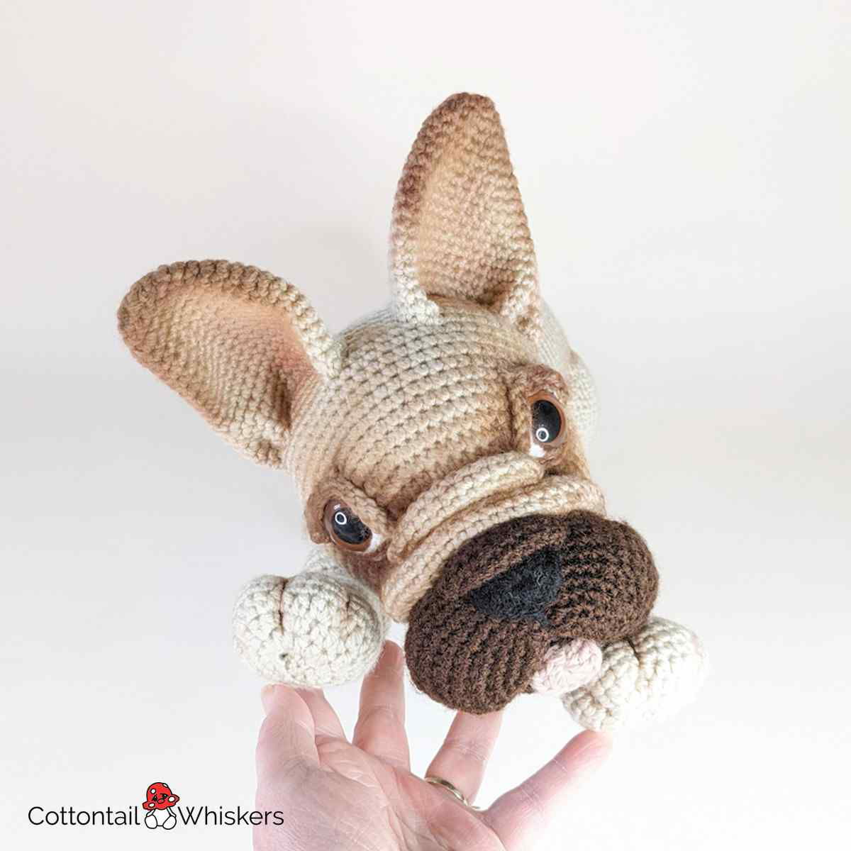 Amigurumi Playful French Bulldog Crochet Pattern - Cottontail & Whiskers