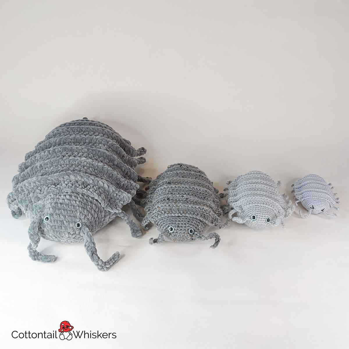 Bug Amigurumi Roly Poly Woodlouse Crochet Pattern Insect Toy