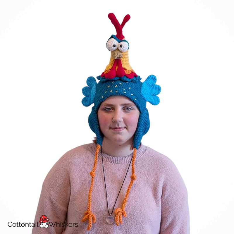 Wonderful Amigurumi Rooster Crochet Chicken Hat Pattern