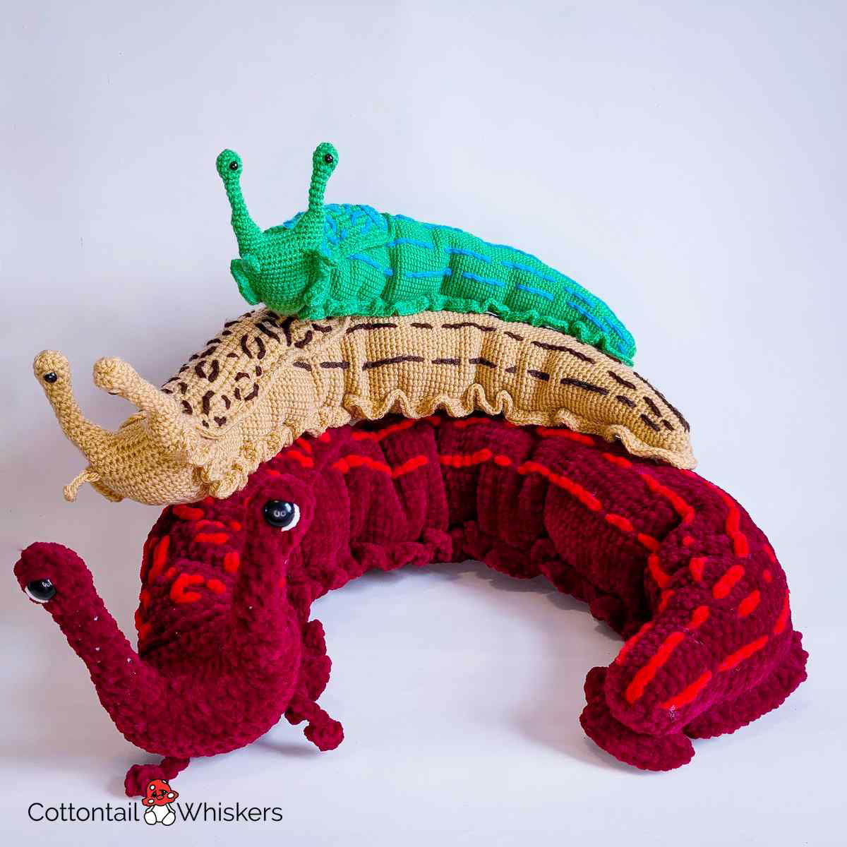 Big Cute Amigurumi Slug Crochet Pattern Download Tutorial