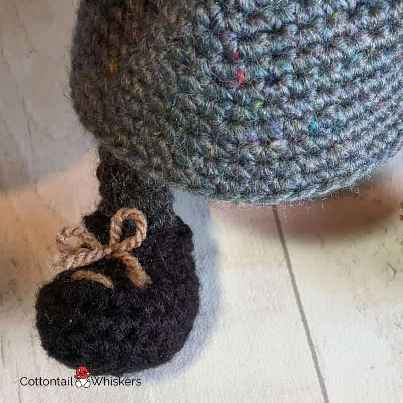 Horror Tie Backs Wednesday Addams Crochet Pattern - Cottontail & Whiskers