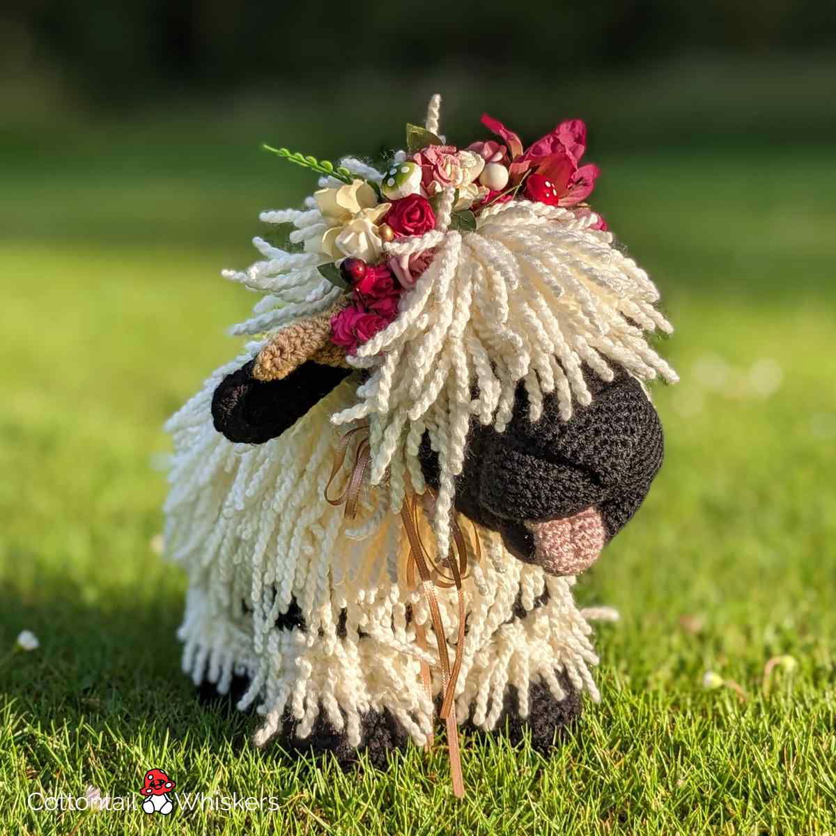 Cutest Amigurumi Valais Sheep Crochet Pattern | Cottontail & Whiskers