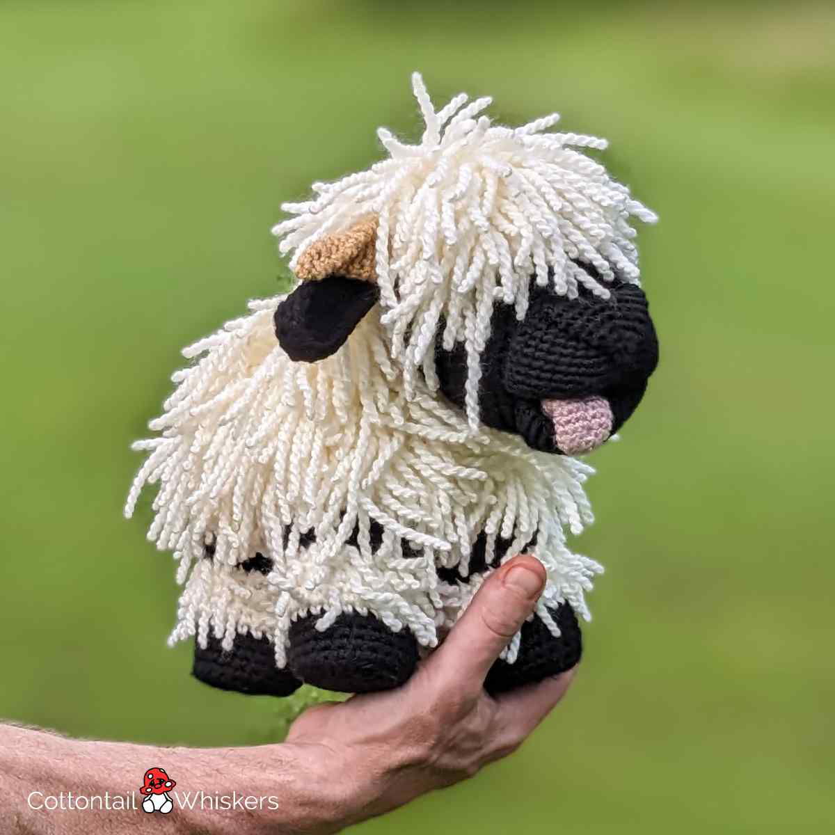 Cutest Amigurumi Valais Sheep Crochet Pattern | Cottontail & Whiskers