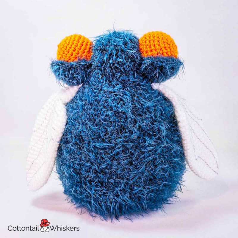 Huge Blow Fly Crochet Doorstop Pattern & Bluebottle Maggot | Cottontail ...