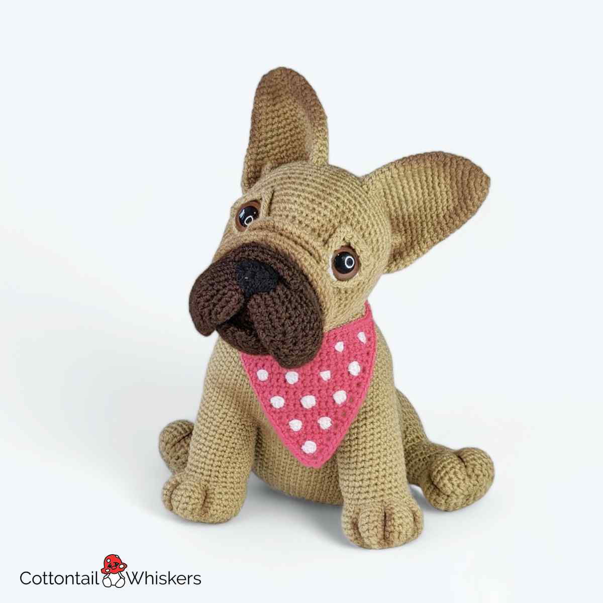 Cute Crochet Sitting French Bulldog Amigurumi Pattern | Cottontail ...