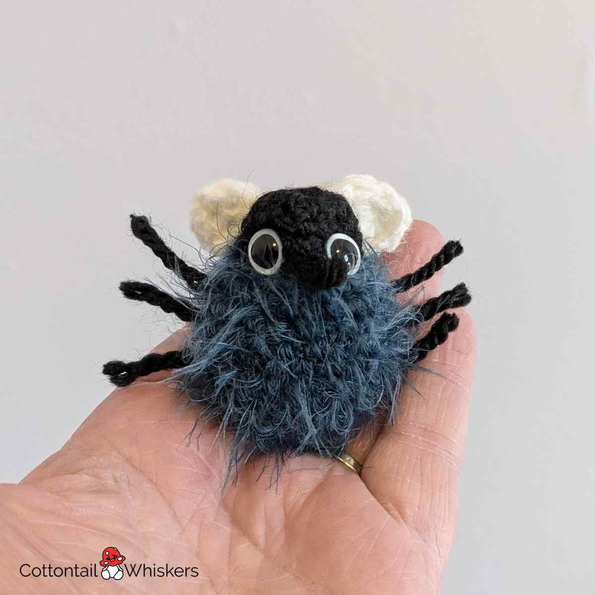 Big Cute Amigurumi Baby Jumping Spider Crochet Pattern
