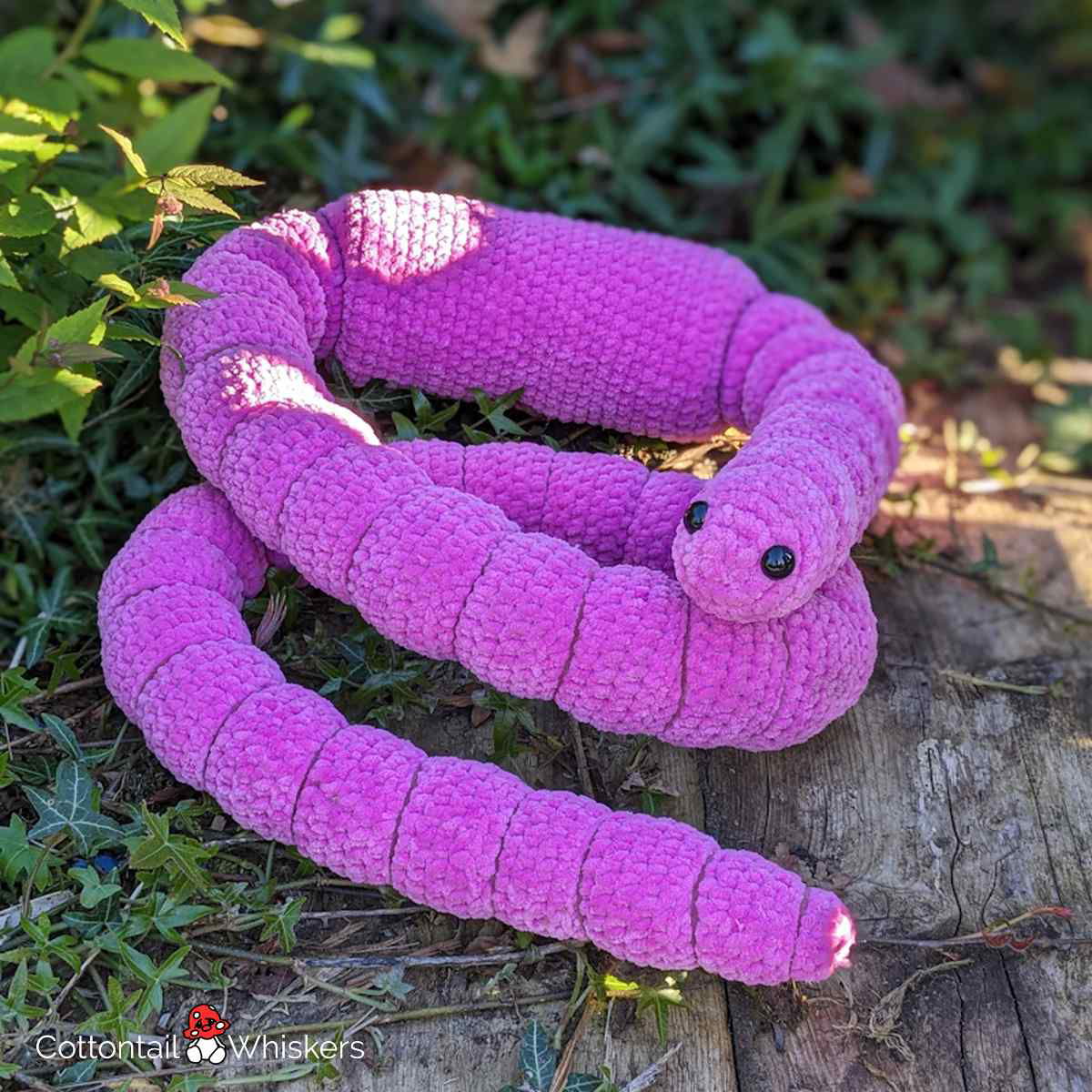 Giant Amigurumi Earth Worm Crochet Pattern Toy Craft Project Giant Amigurumi Earth Worm Crochet Pattern Toy Craft Project