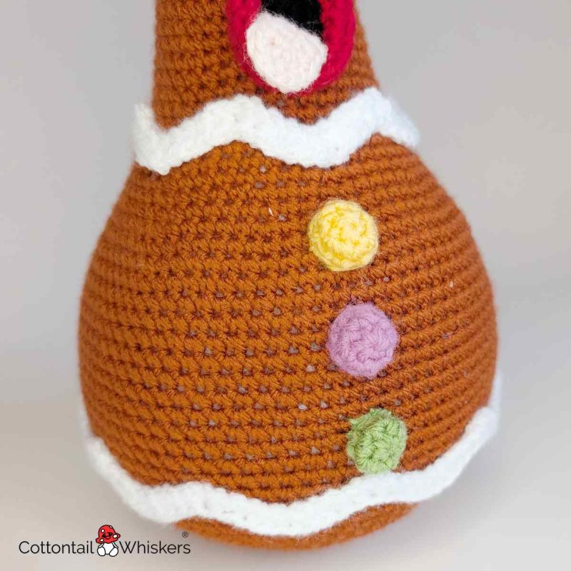 Hot Gingerbread Crochet Pattern Doorstop Christmas Amigurumi