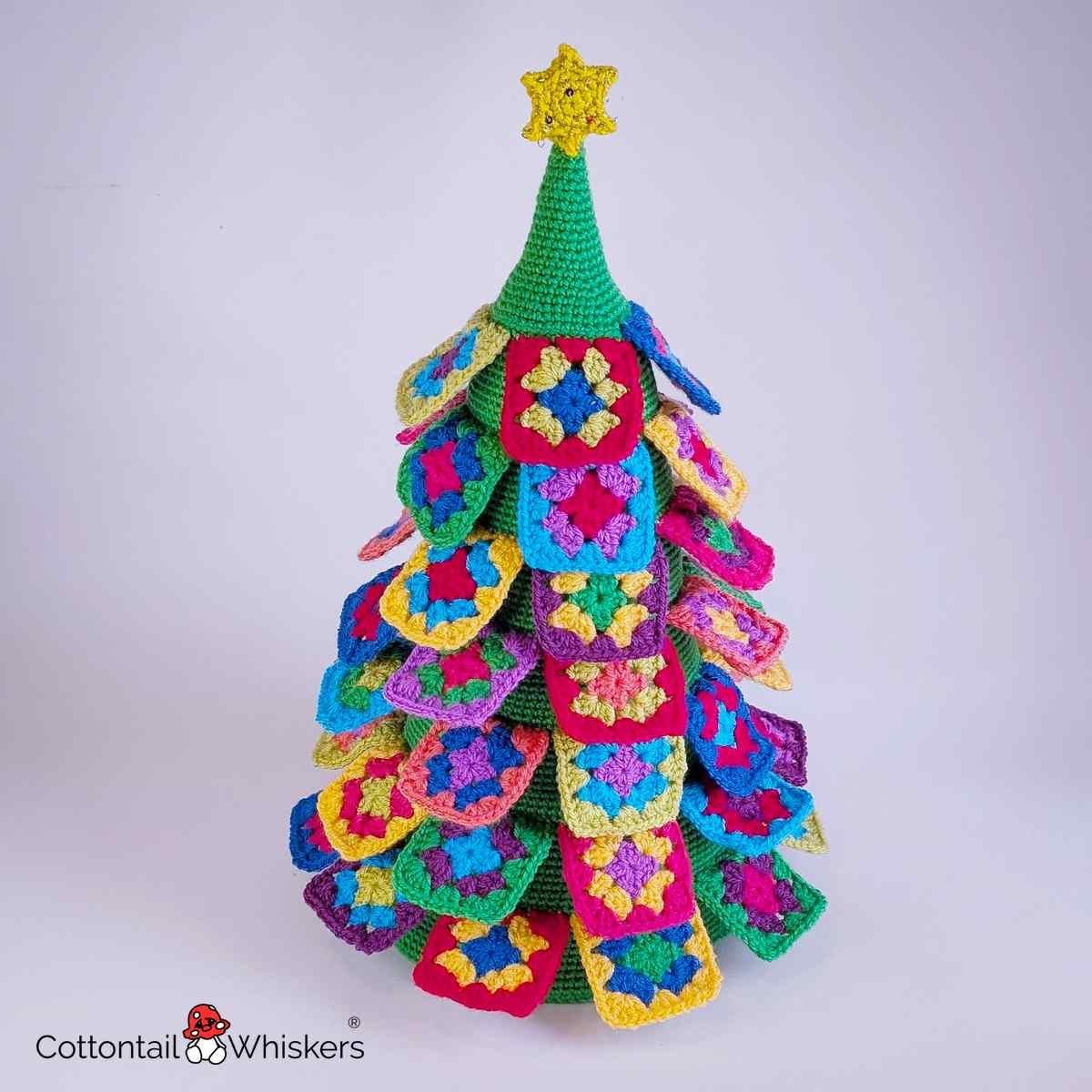 Granny Square Christmas Tree Crochet Pattern Amigurumi Craft