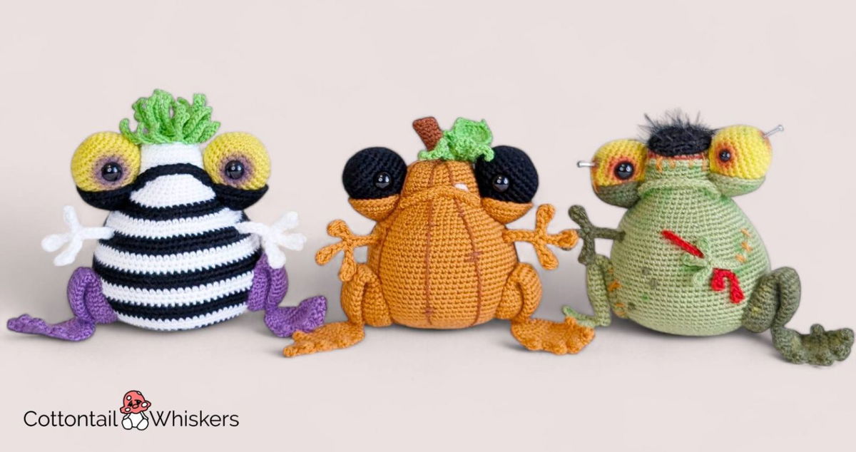Horror Fun Toad Halloween Crochet Patterns Amigurumi Dolls