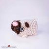 Mini Pug Crochet Pattern Dog Amigurumi Plushie Craft Book