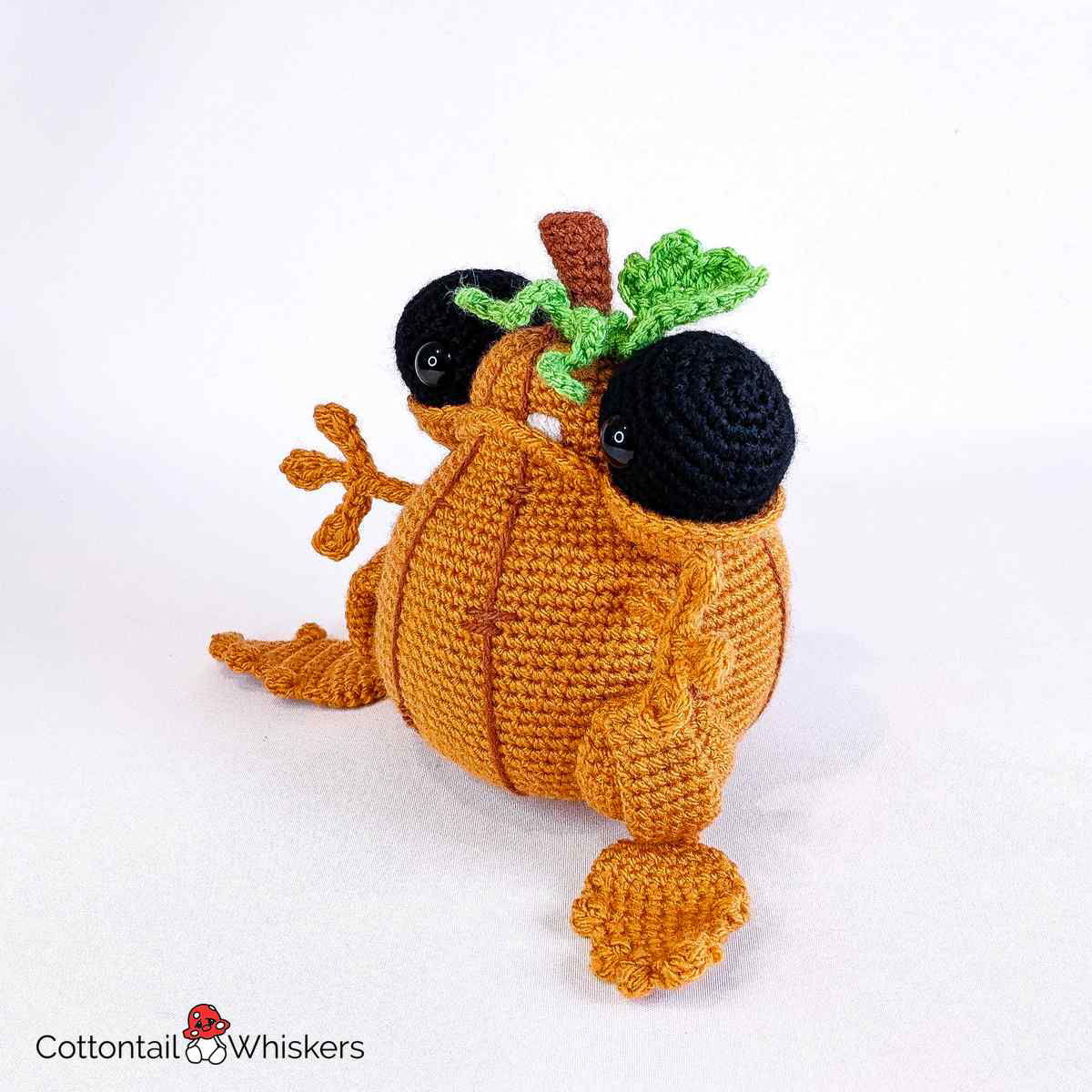 Scary Pumpkin Crochet Halloween Toad Pattern Doll Amigurumi