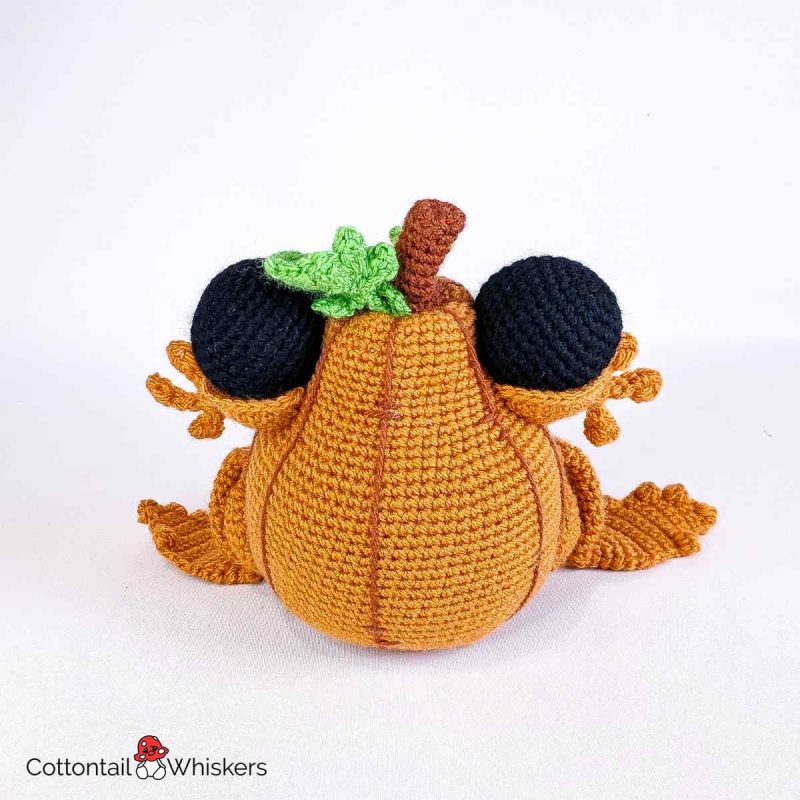 Scary Pumpkin Crochet Halloween Toad Pattern Doll Amigurumi