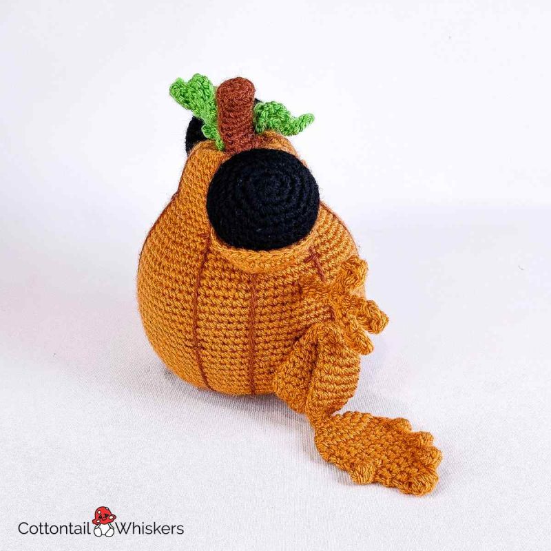 Scary Pumpkin Crochet Halloween Toad Pattern Doll Amigurumi