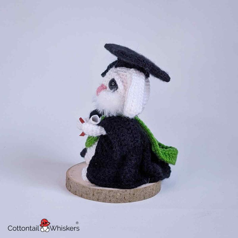 Cutest Rabbit Bunny Graduation Crochet Pattern Crafted Gift