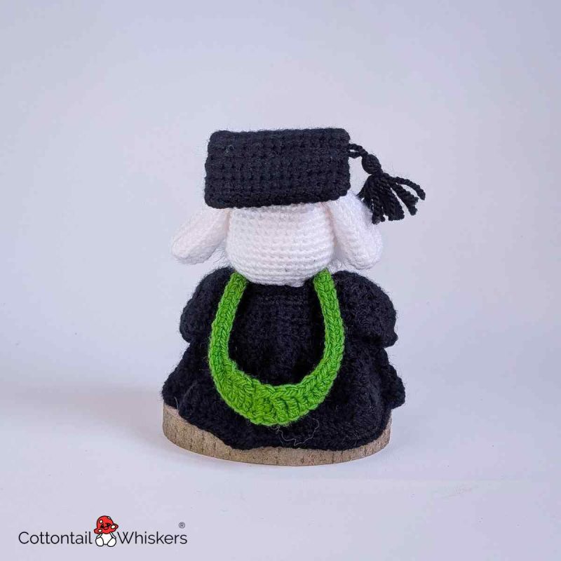 Cutest Rabbit Bunny Graduation Crochet Pattern Crafted Gift