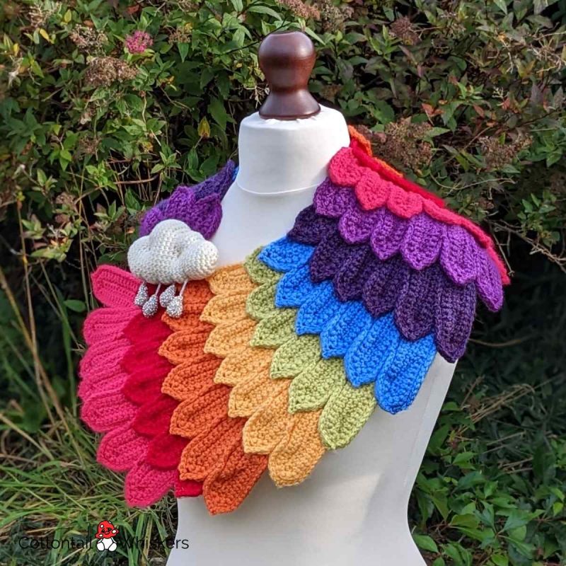 Stunning Rainy Days Shawl Crochet Pattern | Cottontail & Whiskers