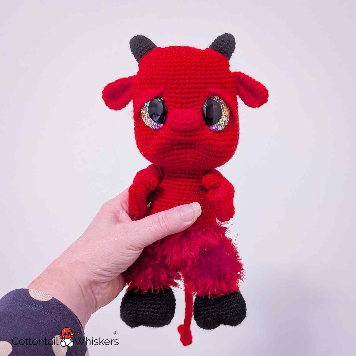 Adorable Red Devil Crochet Baby Pattern Amigurumi Wisp Imp