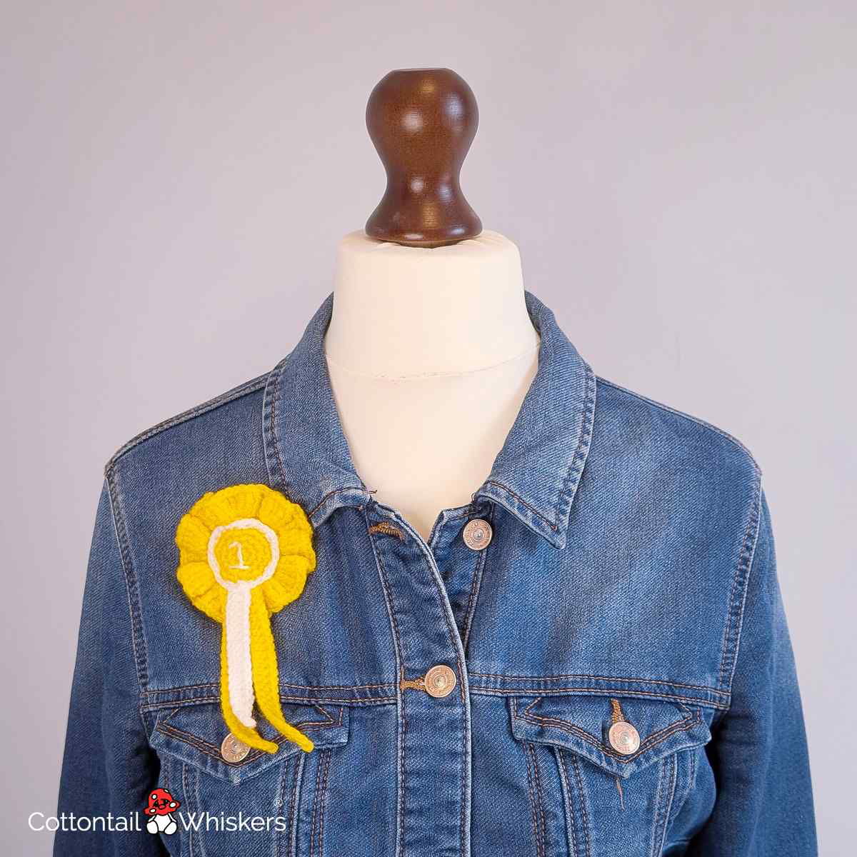 Rosette Crochet Pattern Pin Badge Amigurumi