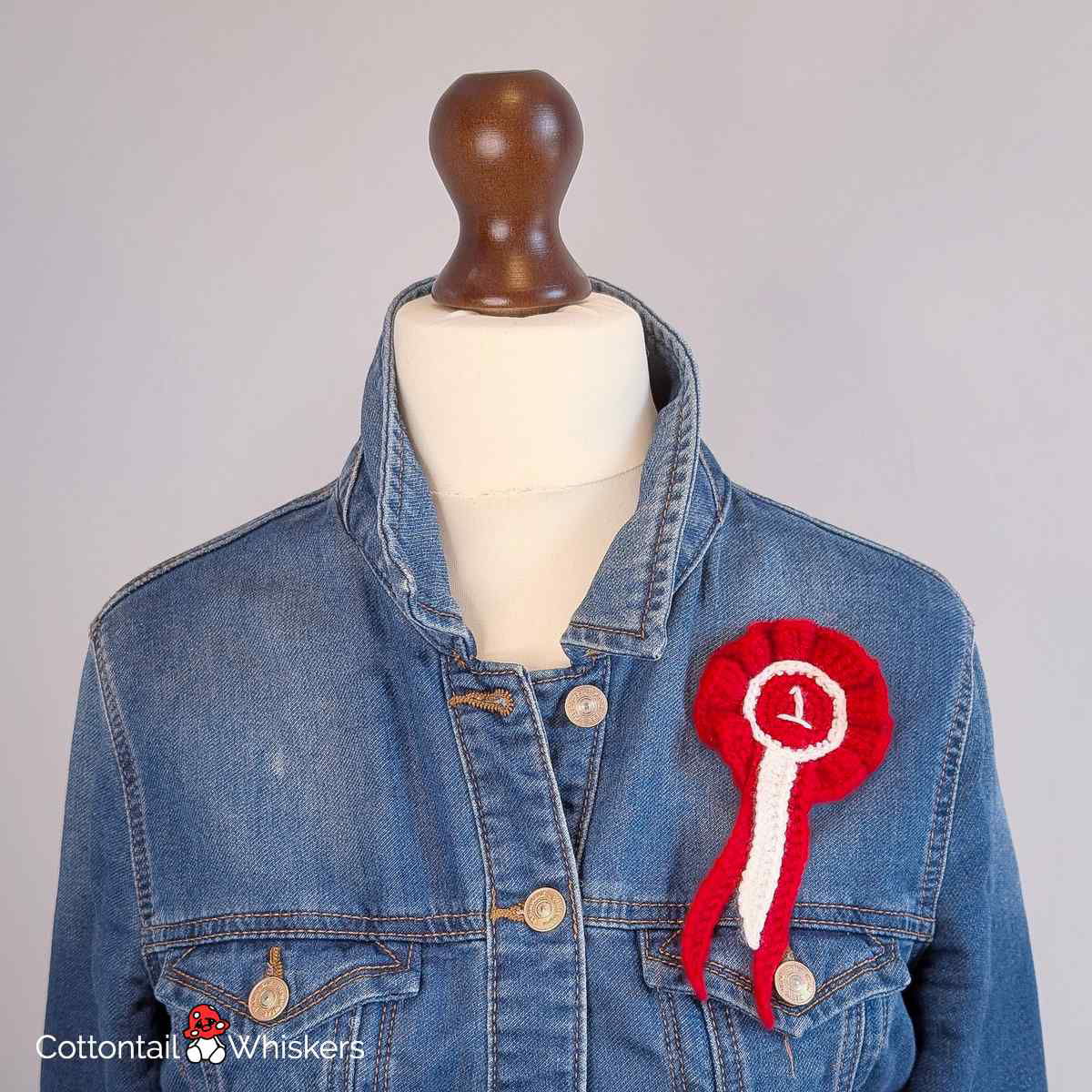 Rosette Crochet Pattern Pin Badge Amigurumi