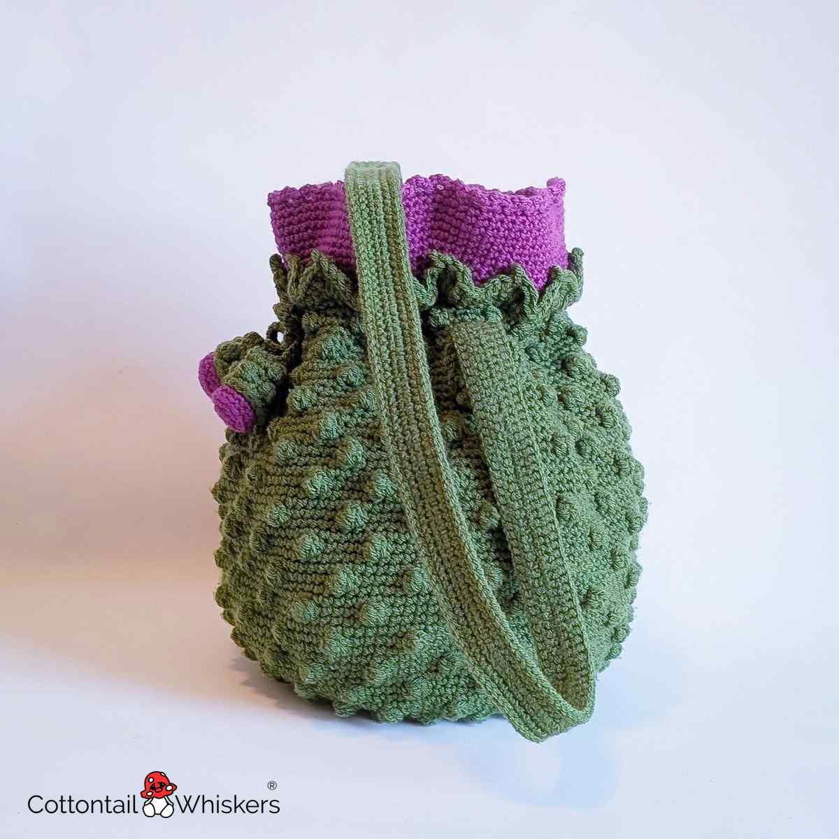 Fine Scottish Thistle Shoulder Bag Crochet Pattern