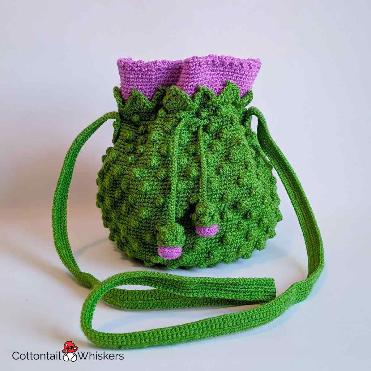 Fine Scottish Thistle Shoulder Bag Crochet Pattern