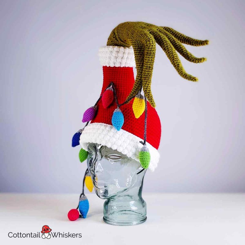 Stolen Christmas Grinch Hat Crochet Pattern Amigurumi