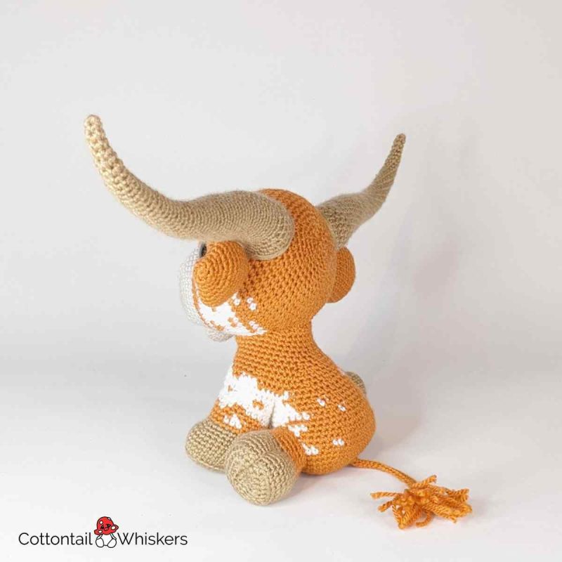 Fine Texas Longhorn Crochet Pattern Amigurumi Cattle Moo Cow