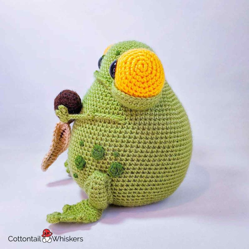 Crazy Toad Crochet Doorstop Pattern & Tadpole | Cottontail & Whiskers