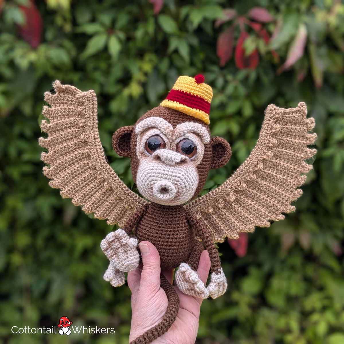 Evil Wizard Of Oz Flying Monkey Crochet Pattern Amigurumi