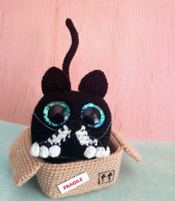 Crafty Box Cat Crochet Pattern Amigurumi Pussycat Project