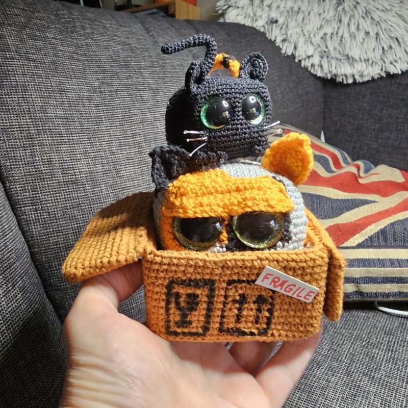 Crafty Box Cat Crochet Pattern Amigurumi Pussycat Project