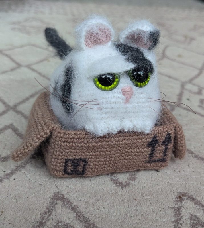 Crafty Box Cat Crochet Pattern Amigurumi Pussycat Project