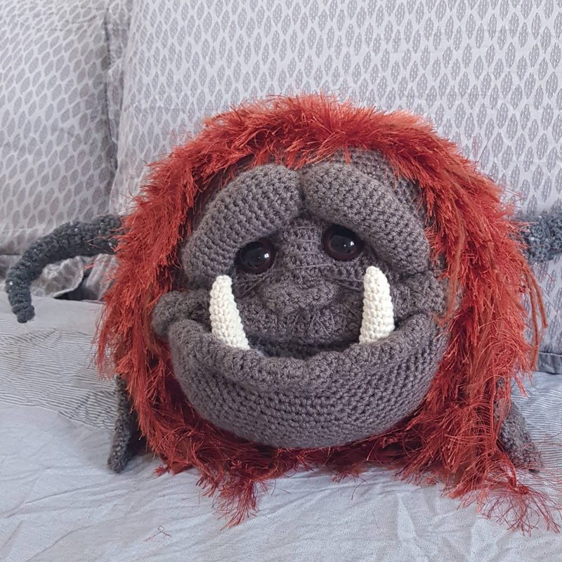 BIG Amigurumi Monster Head Ludo Crochet Pattern | Cottontail & Whiskers